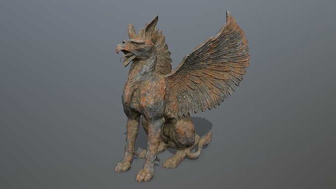 3D model statue creature VR / AR / low-poly | CGTrader