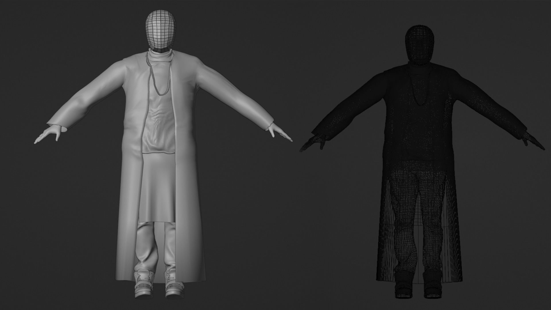 3D model Fashion Gangster dress VR / AR / low-poly | CGTrader