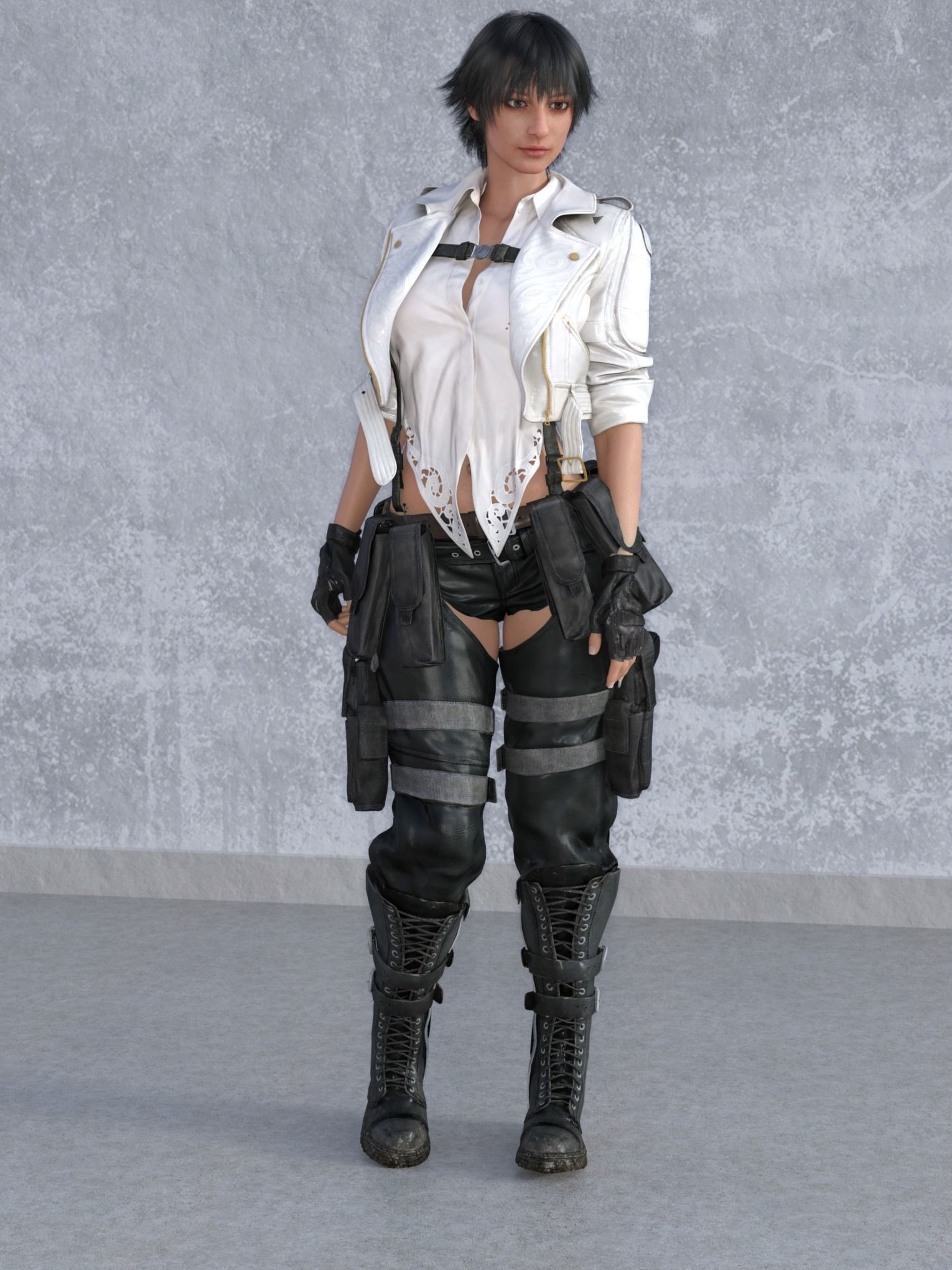 3D model Lady DMC 5 - Game Ready VR / AR / low-poly | CGTrader