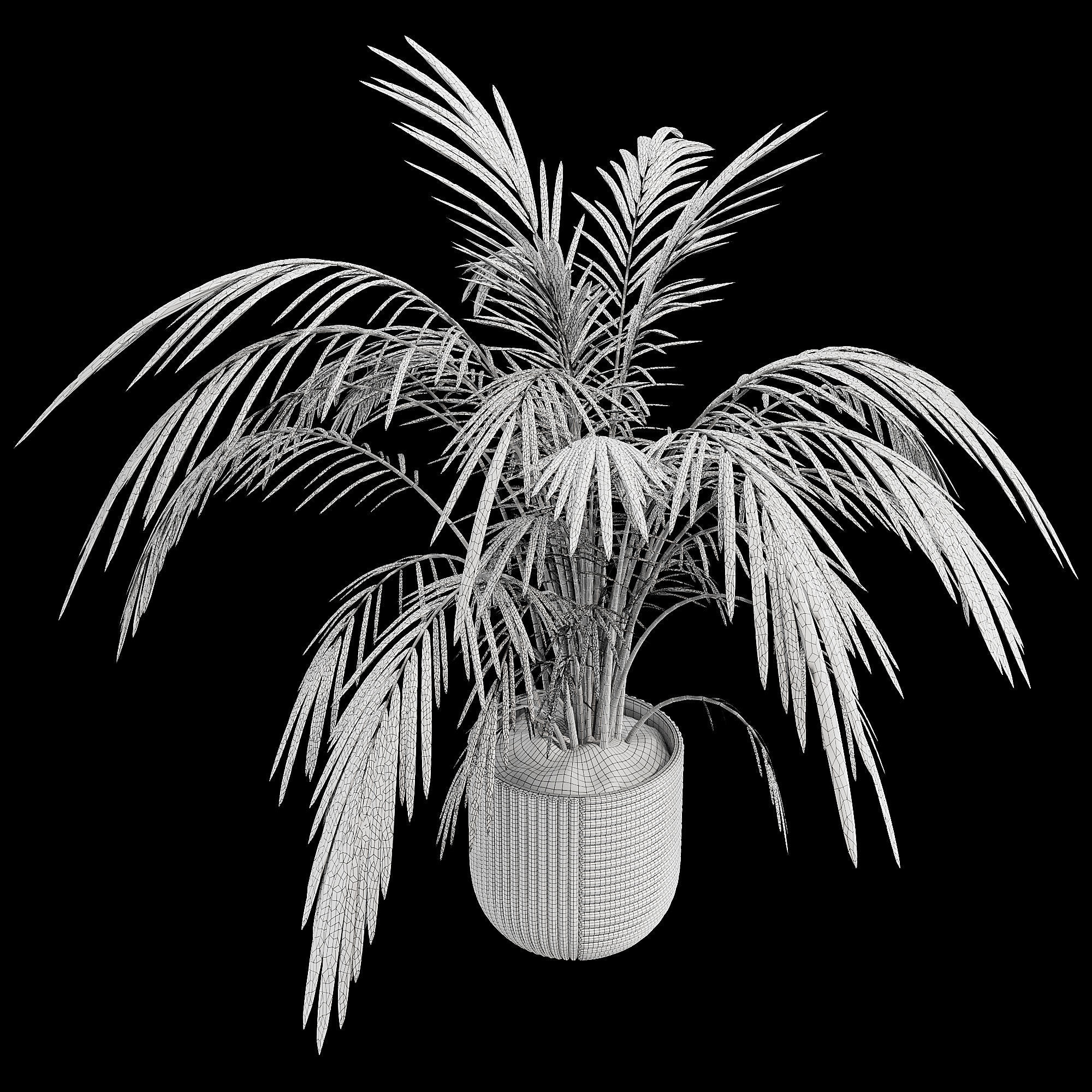 Decorative Palm tree in pot 108 3D model | CGTrader
