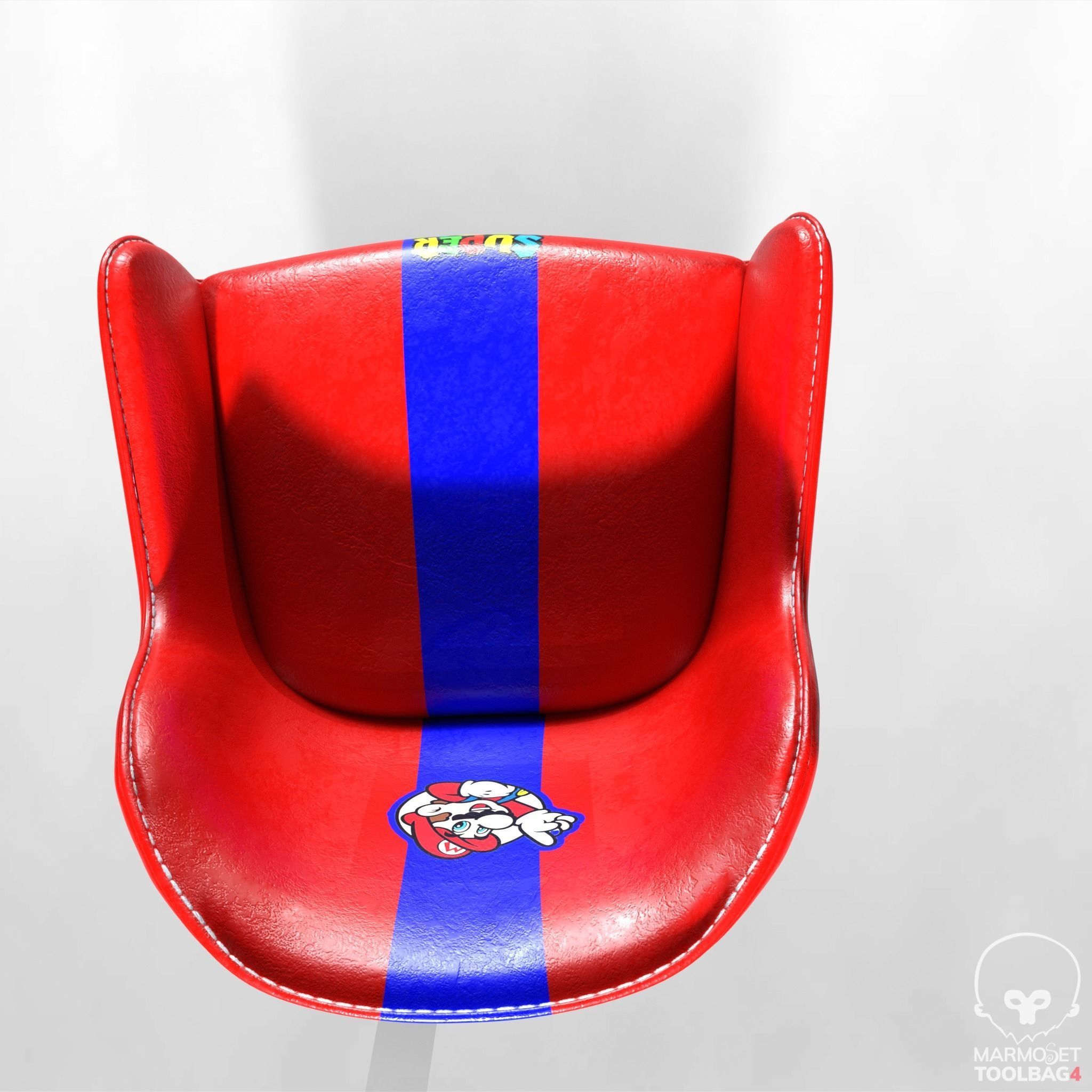 3D model Super Mario Arm Chair - Low Poly 3D Model VR / AR / low-poly ...