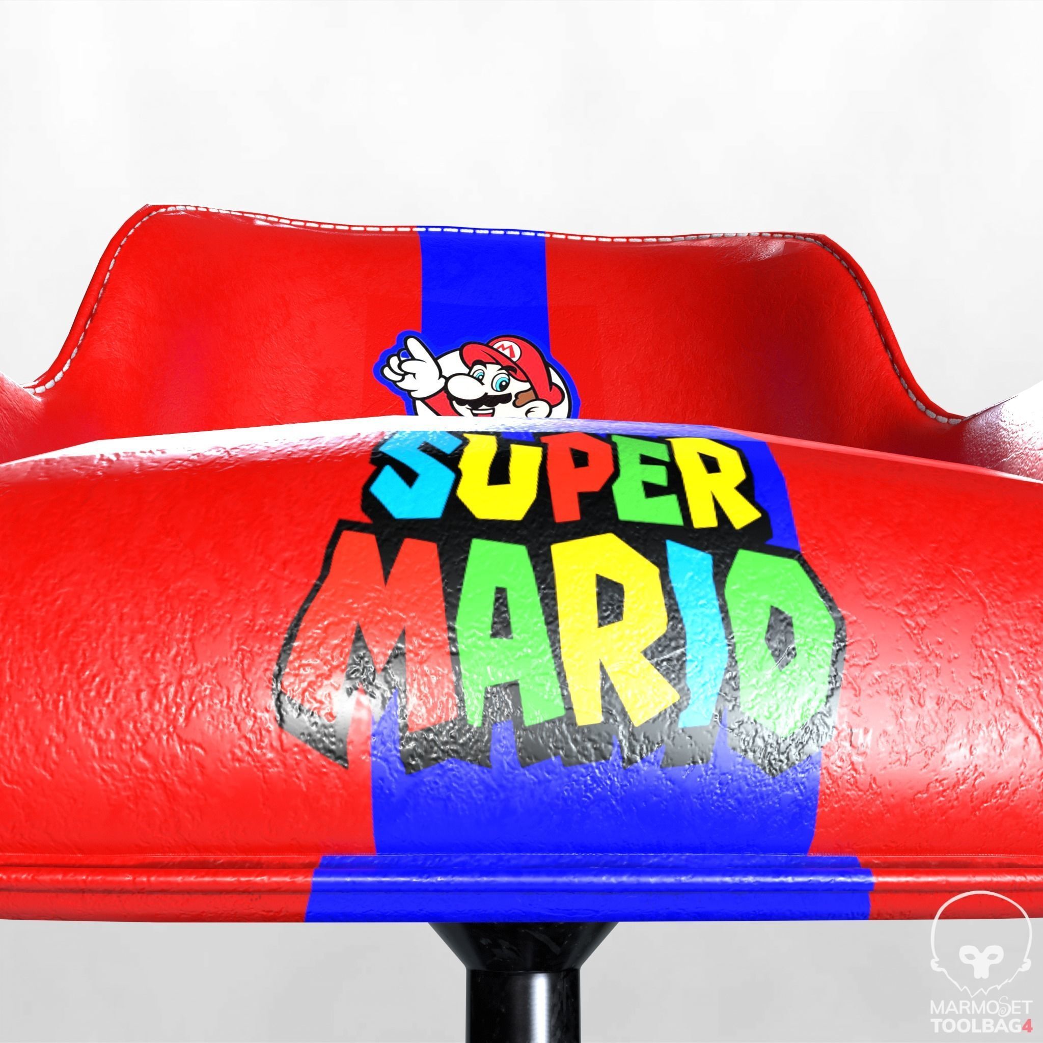 3D model Super Mario Arm Chair - Low Poly 3D Model VR / AR / low-poly ...