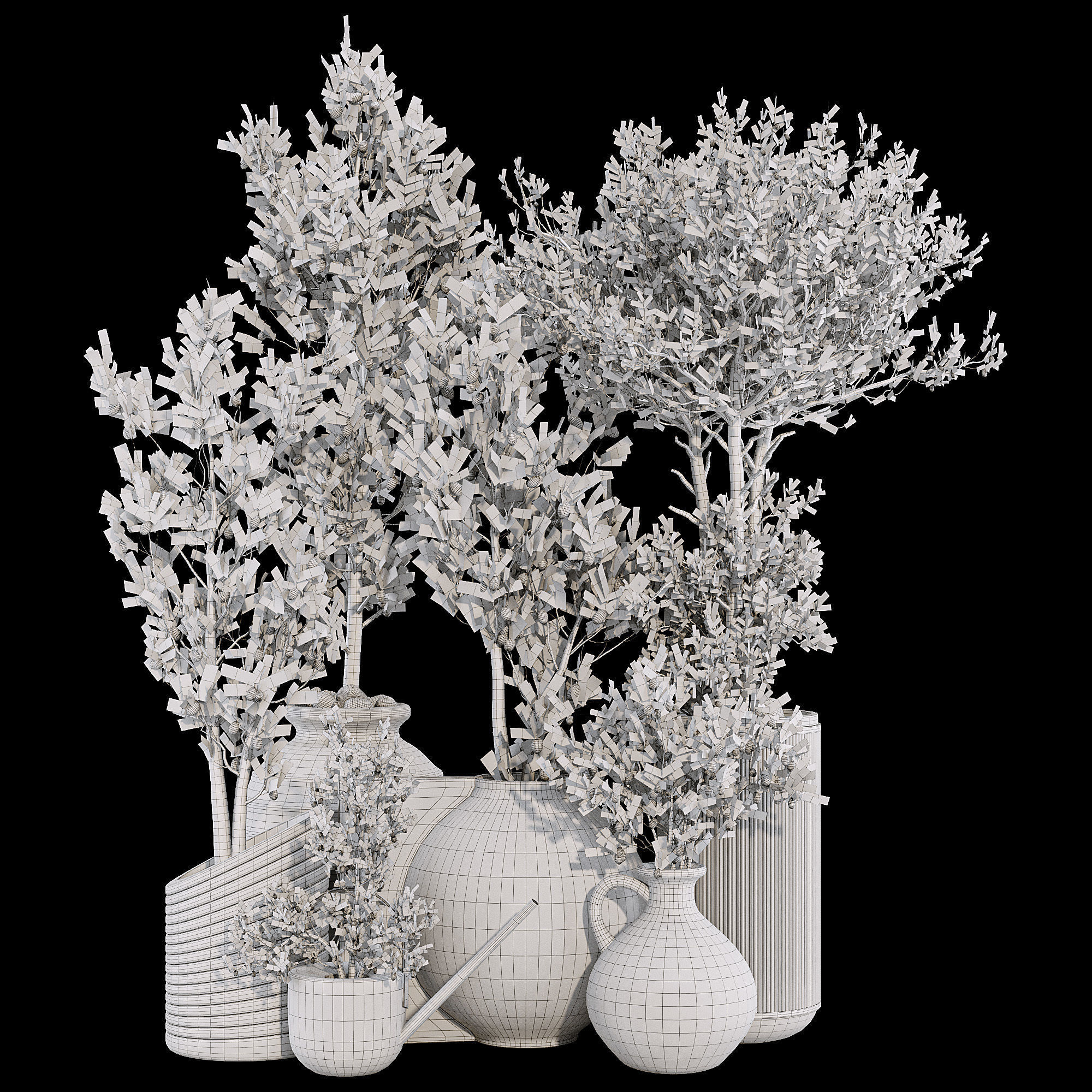 Decorative olive tree in pot 106 3D model | CGTrader
