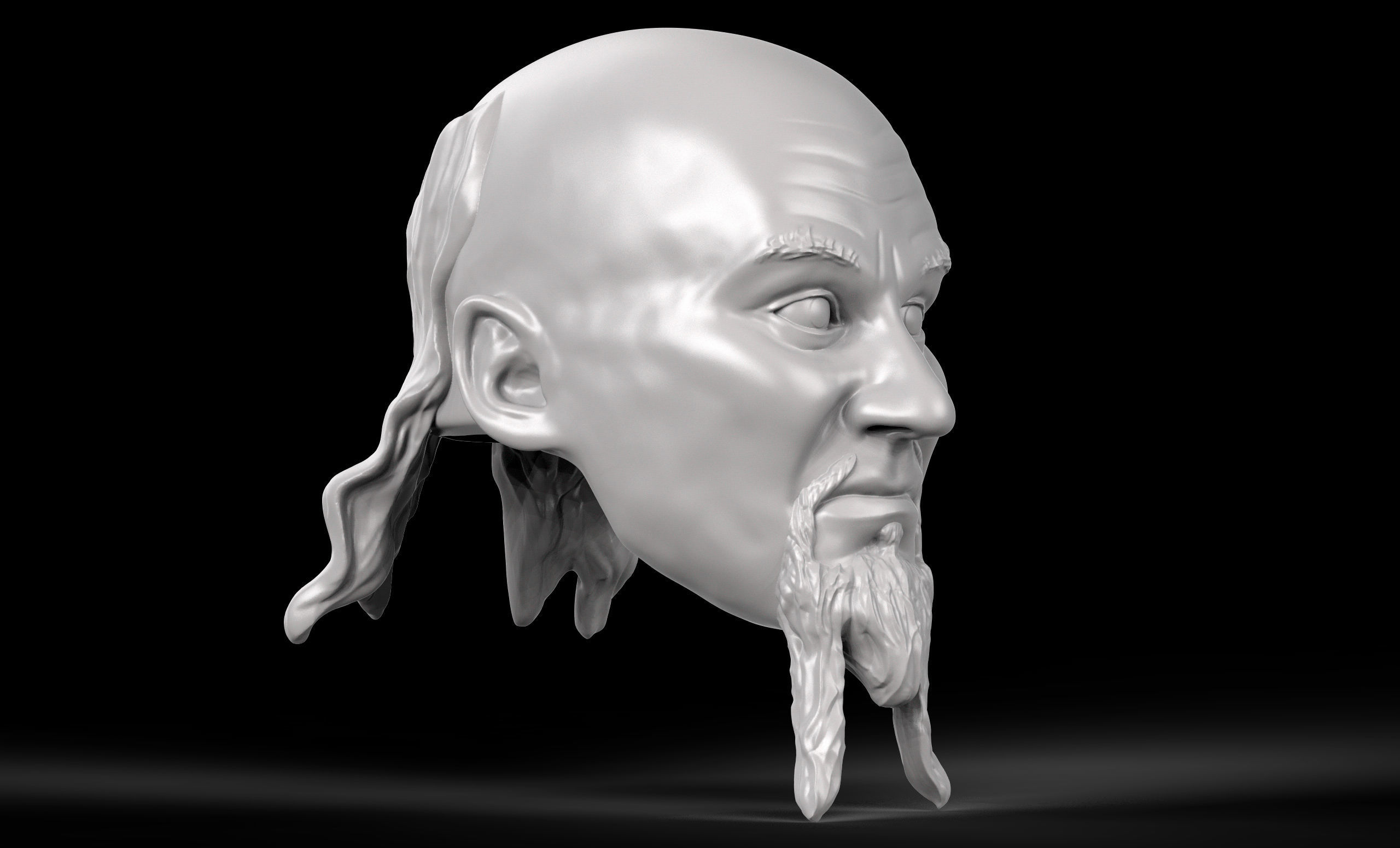 Damien Demento 3D printable action figure head 3D model 3D printable ...
