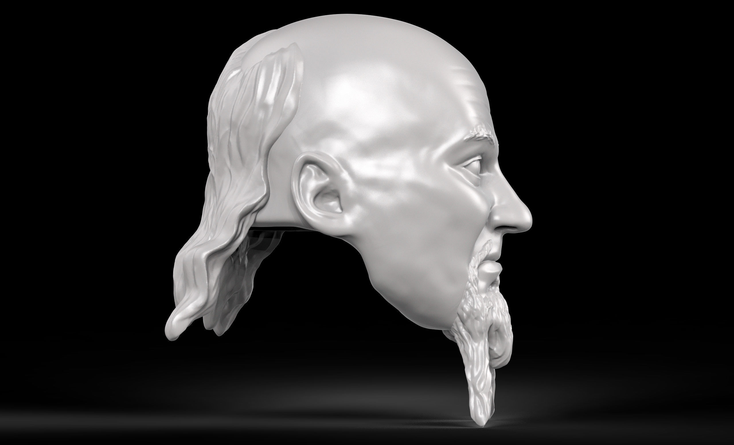 Damien Demento 3D printable action figure head 3D model 3D printable ...