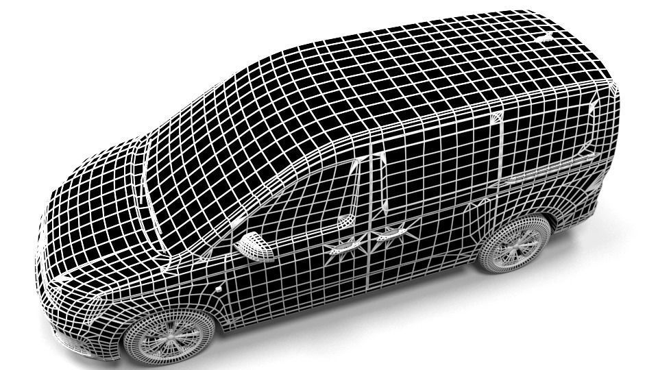 3D model CADDY MAXI PASSENGER VR / AR / low-poly | CGTrader