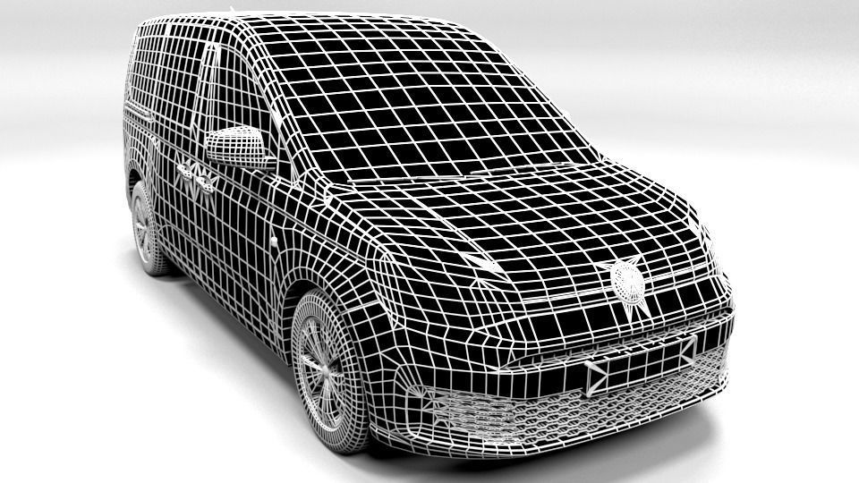 3D model CADDY MAXI PASSENGER VR / AR / low-poly | CGTrader