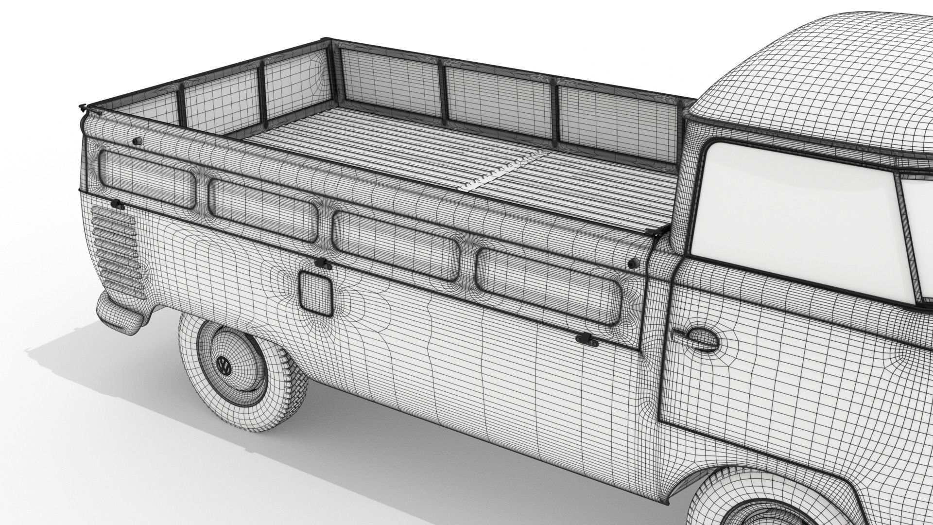 Volkswagen Transporter T1 - Pickup 3D model | CGTrader