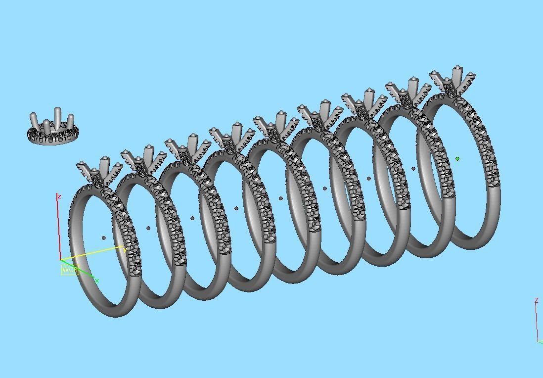 Grace Halo Engagement Ring with 40 pointer diamond 3D model 3D ...