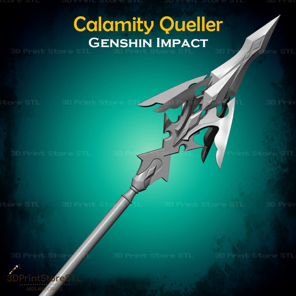 Calamity Queller Cosplay Genshin Impact - STL File 3D model 3D ...