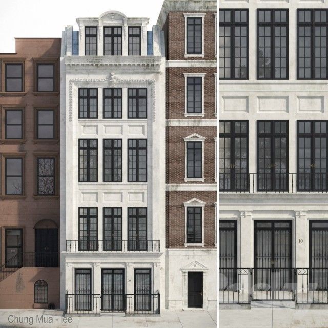 Classical Facade model 3D model | CGTrader