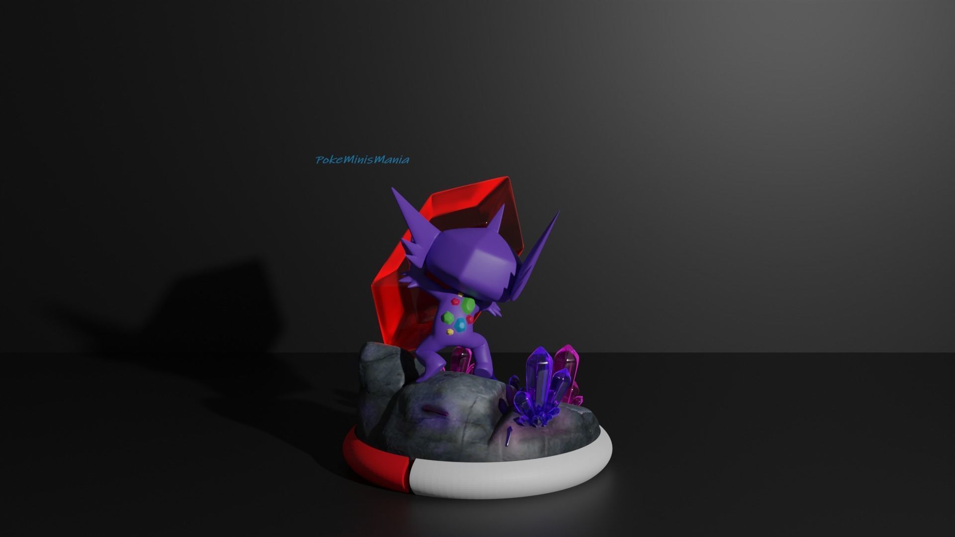 Mega Sableye pokemon 3D print model 3D model 3D printable | CGTrader