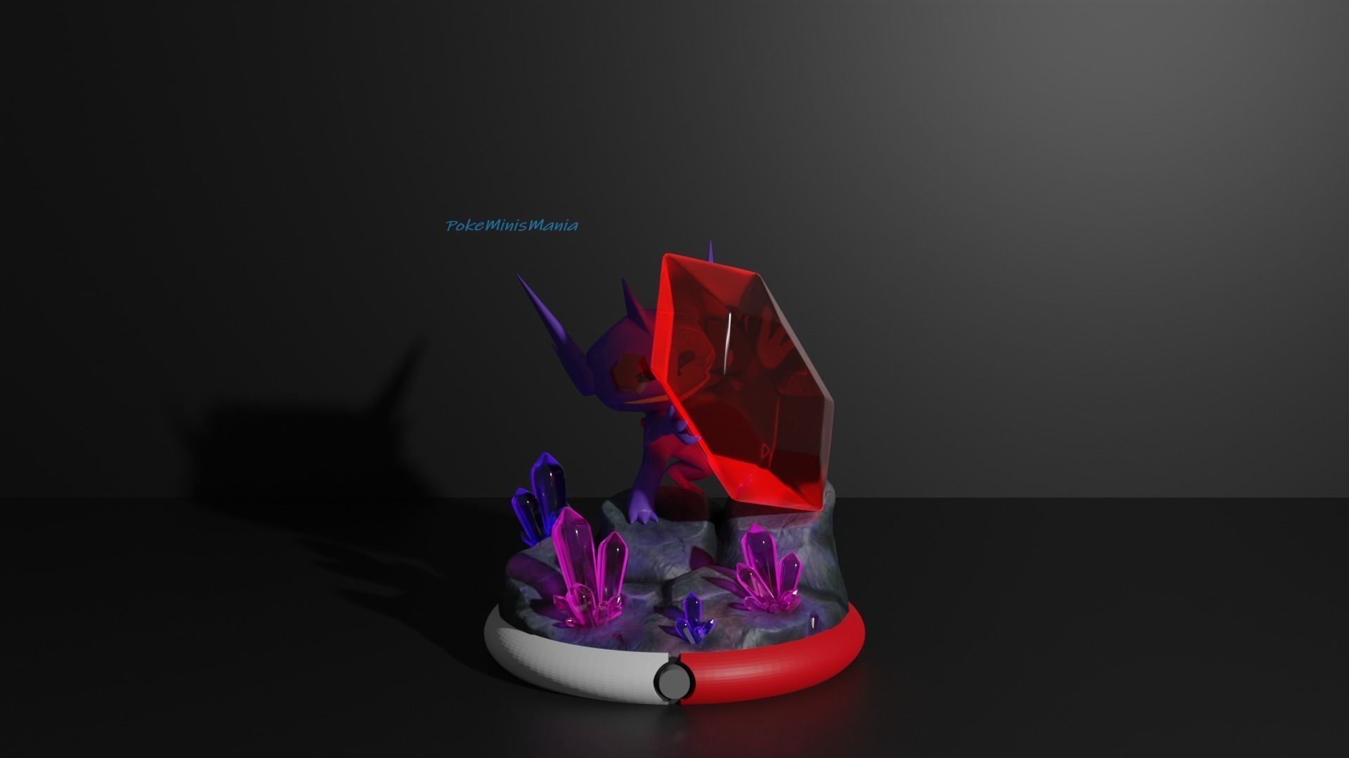 Mega Sableye pokemon 3D print model 3D model 3D printable | CGTrader