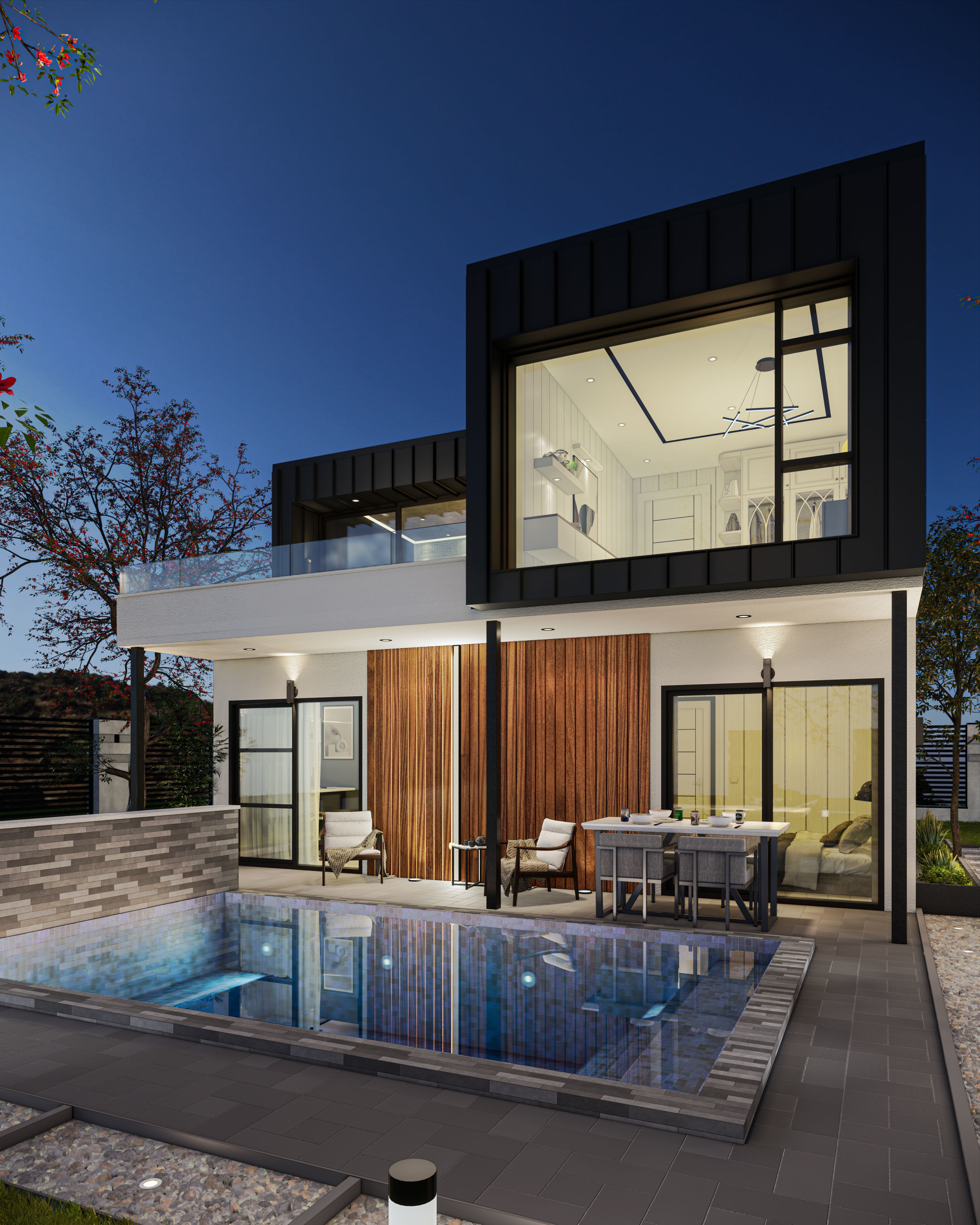 sketchup enscape render scene 3D model | CGTrader