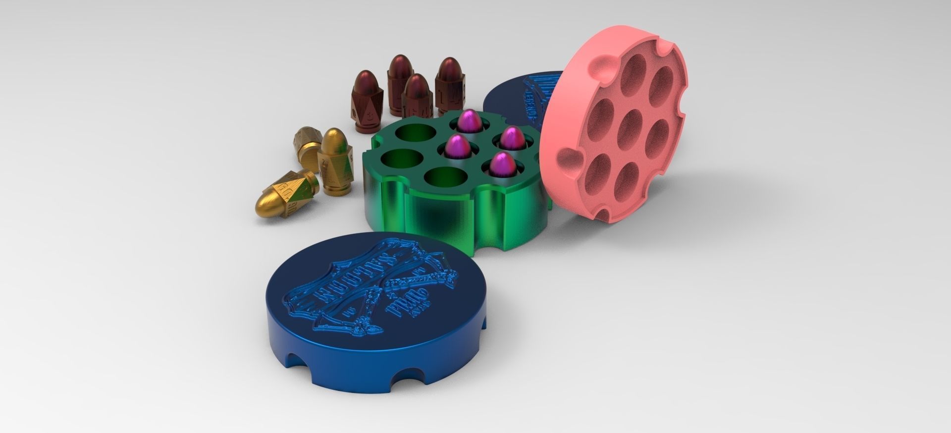 Bullet Shaped Polyhedral Dice D4-D100 3D model 3D printable | CGTrader