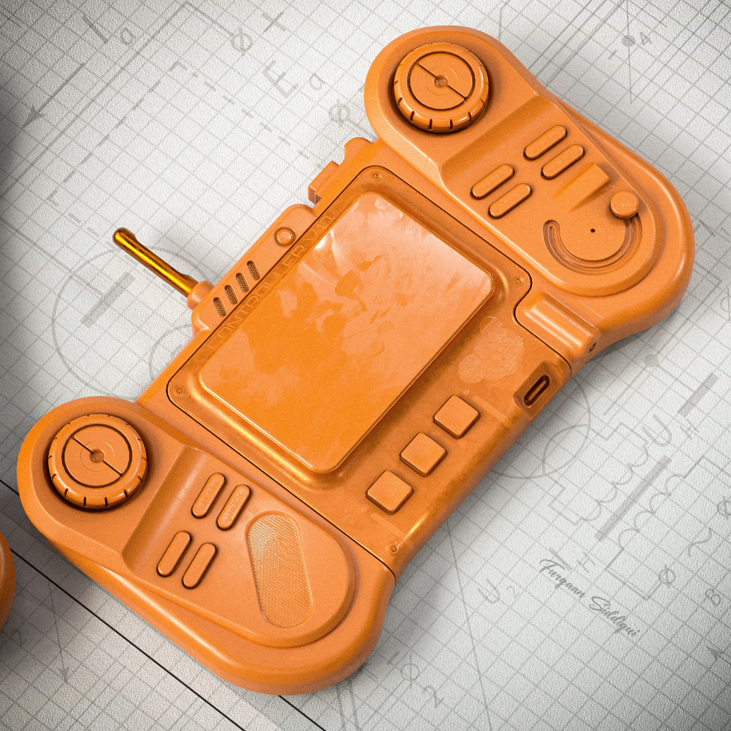 3D model Sci-Fi Controller V17 PBR VR / AR / low-poly | CGTrader