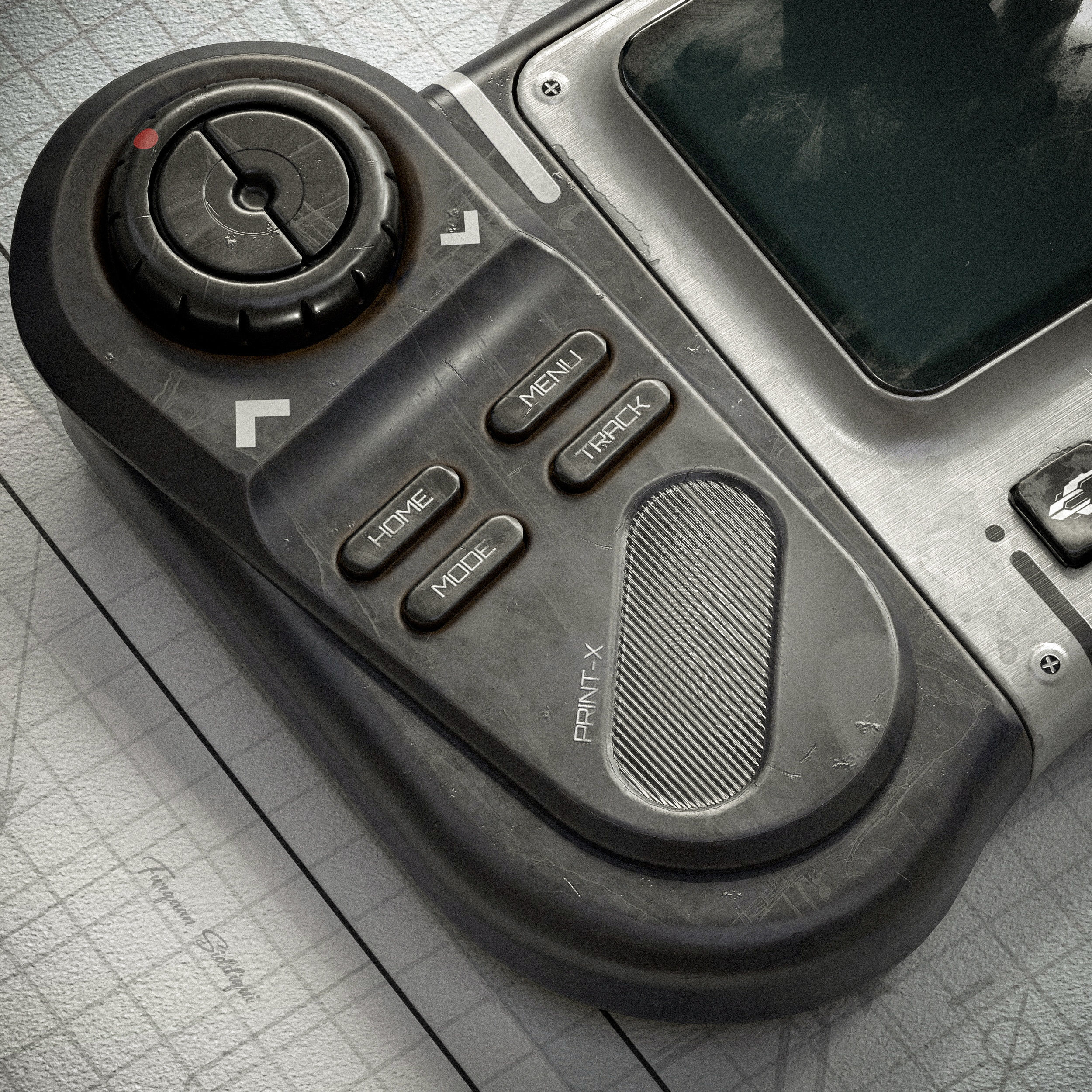 3D model Sci-Fi Controller V17 PBR VR / AR / low-poly | CGTrader