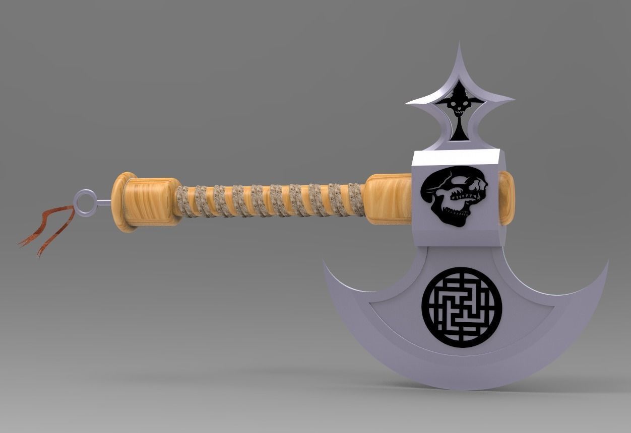vikings war ax 3D model 3D printable | CGTrader