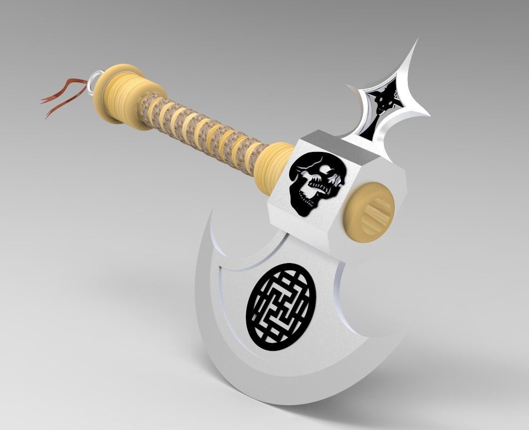 vikings war ax 3D model 3D printable | CGTrader