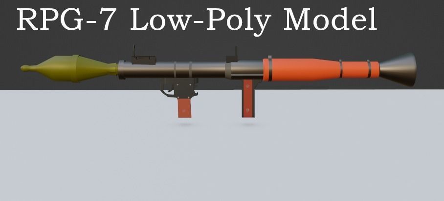 RPG-7 Low Poly 3D Model free VR / AR / low-poly 3D model | CGTrader