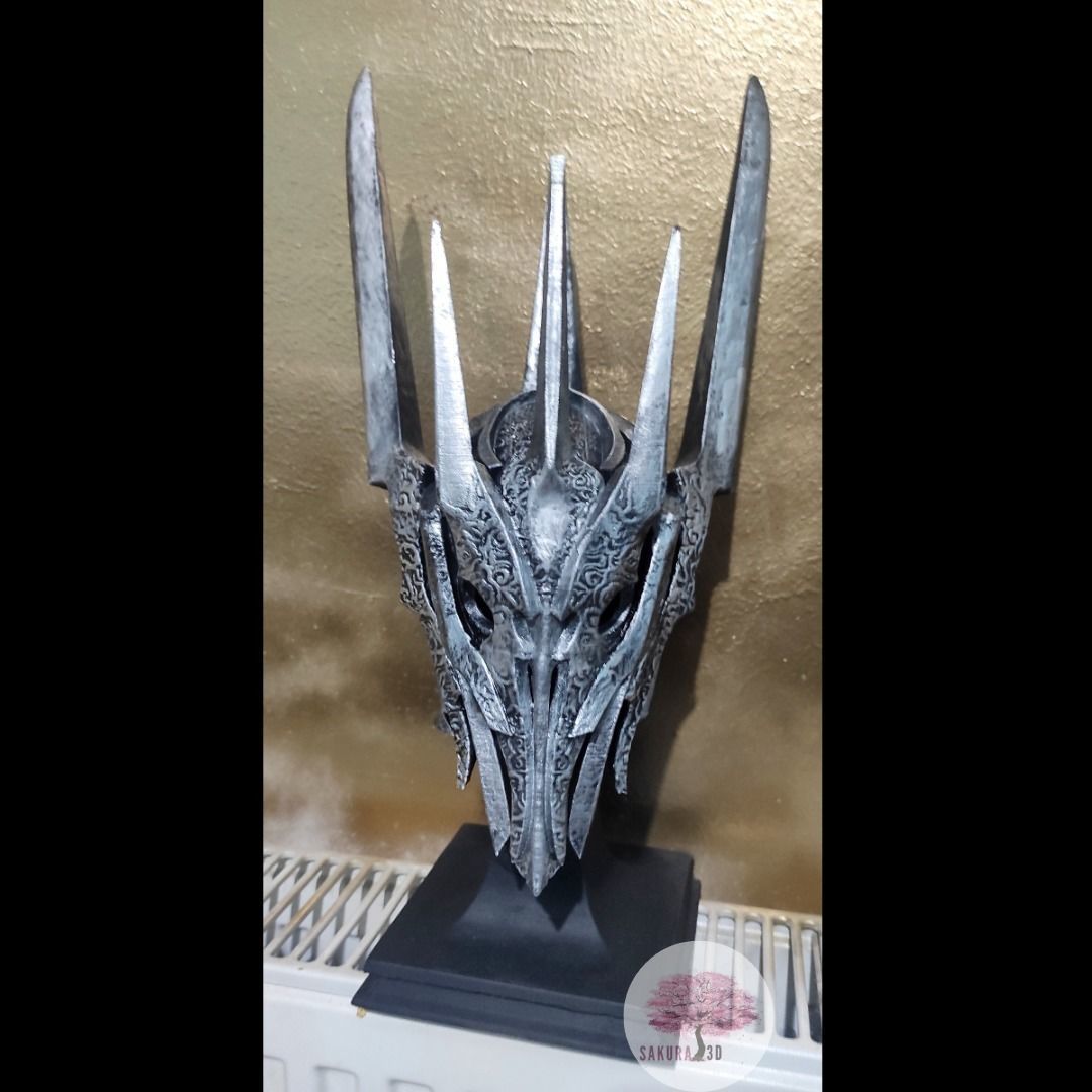 Sauron Helmet Stand 3D model 3D printable | CGTrader