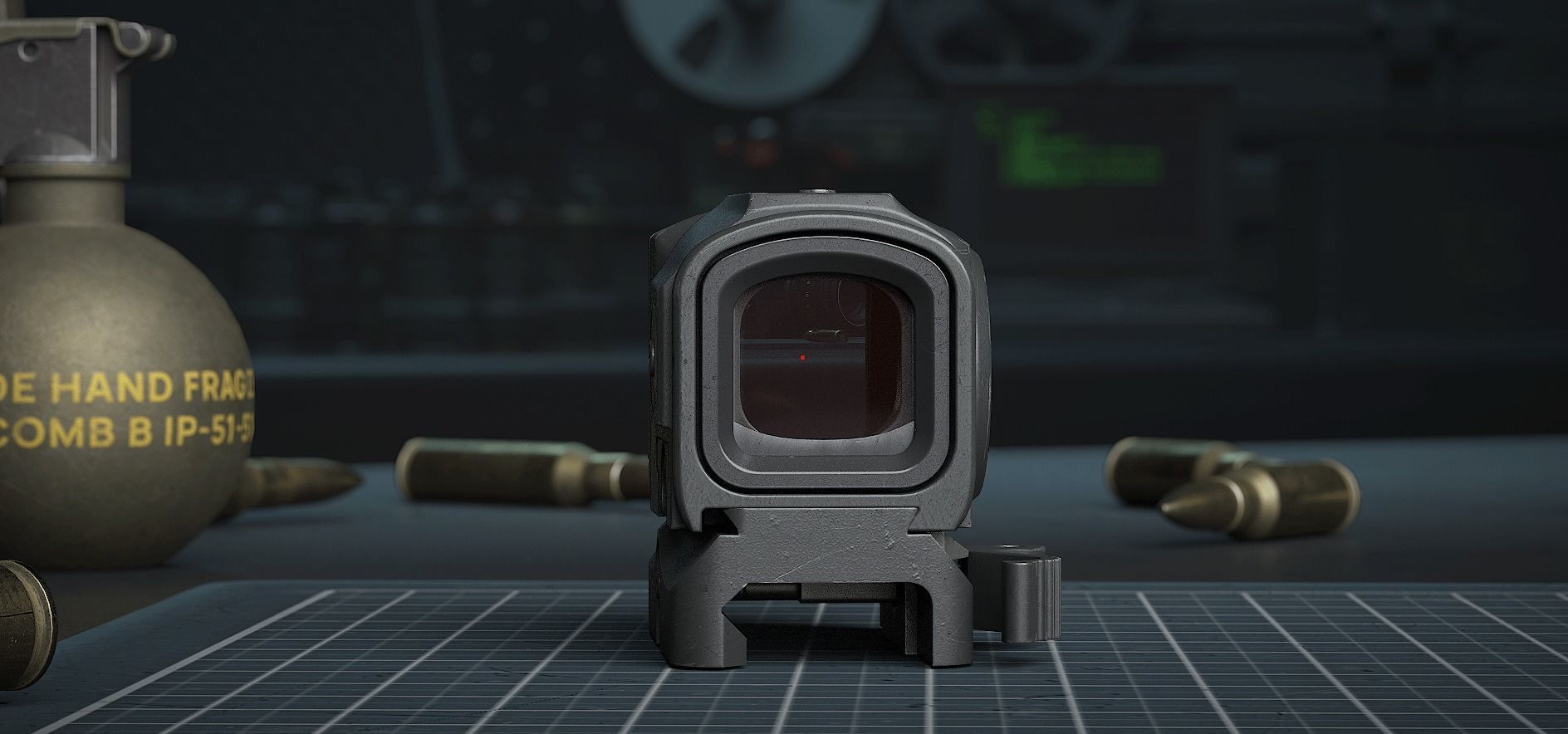 3D model Aimpoint ACRO Default - Replica GameReady VR / AR / low-poly ...