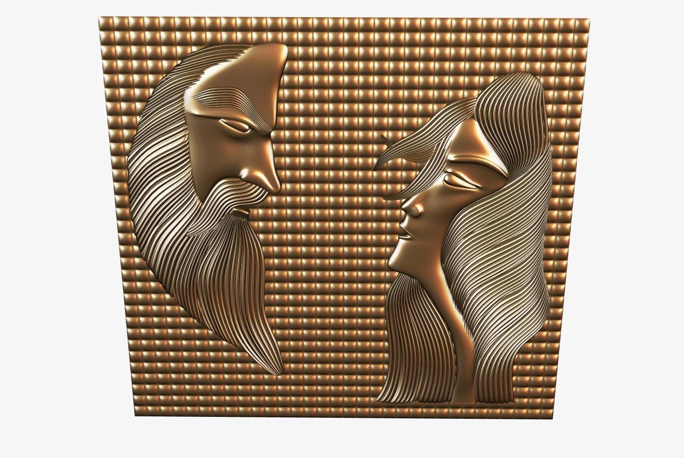 Backgammon ornament model for cnc 04 3D model | CGTrader