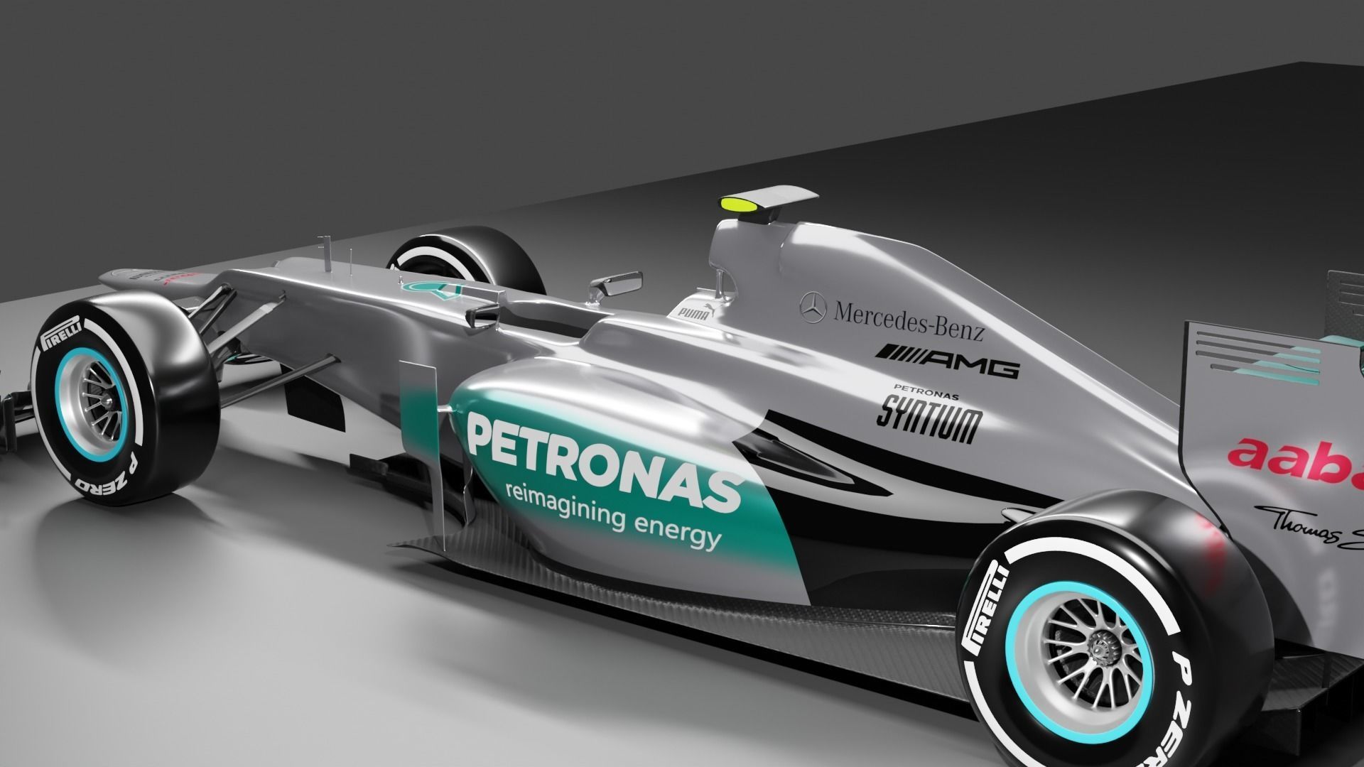 Mercedes F1 W03 2012 3D model | CGTrader