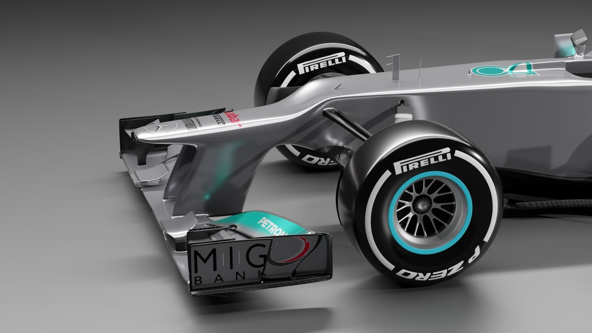 Mercedes F1 W03 2012 3D model | CGTrader