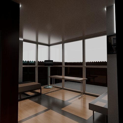 studio apartment 3D model | CGTrader