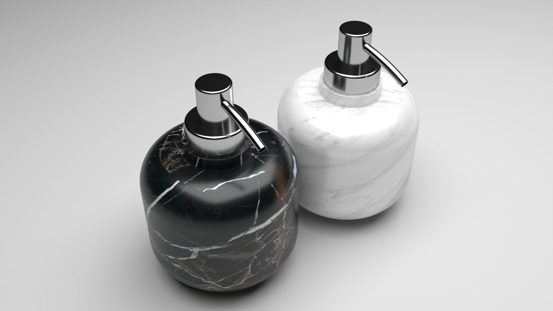 Marble Liquid Soap Dispensers 3D model | CGTrader