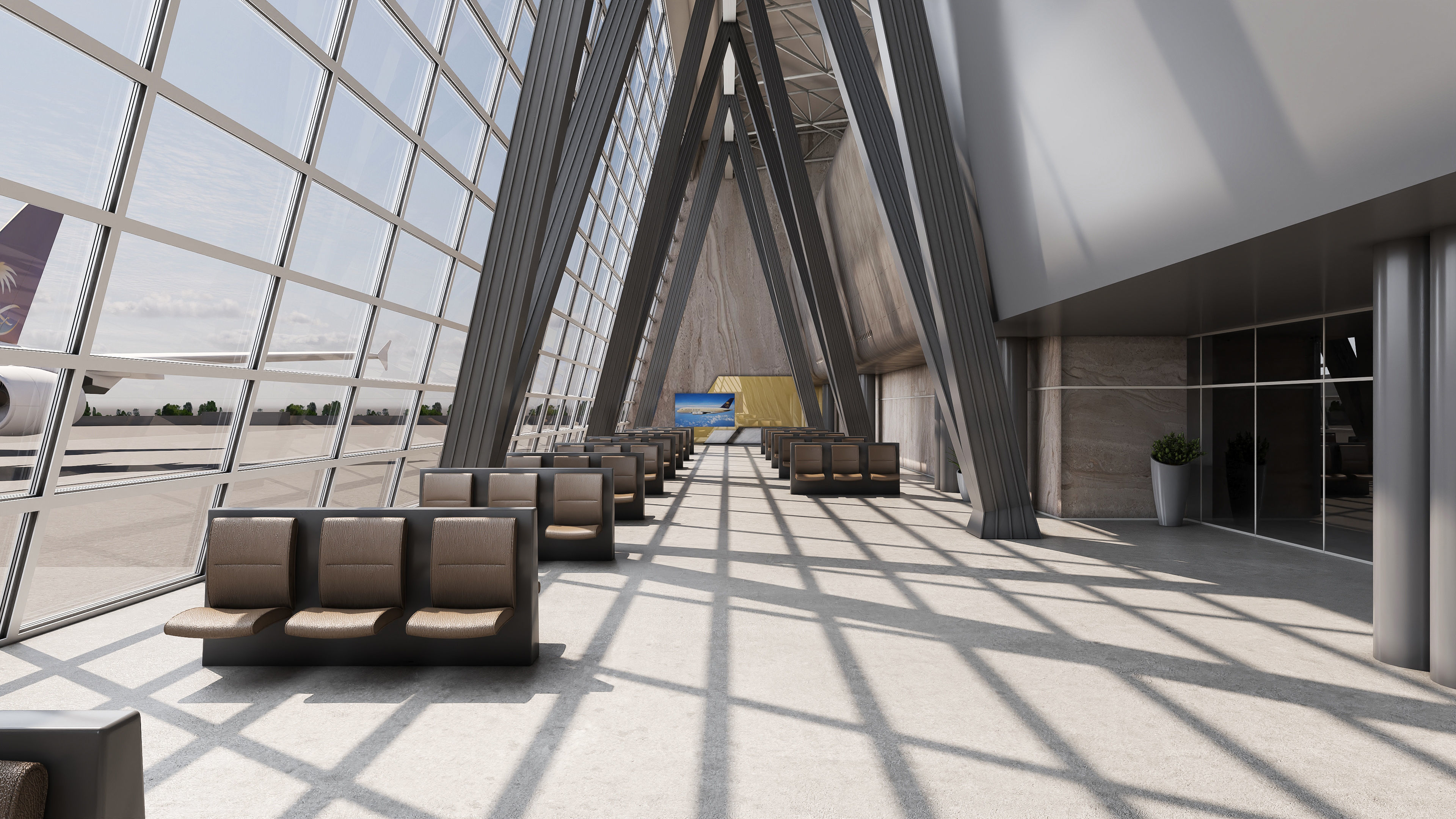 3D model Airport VR / AR / low-poly | CGTrader