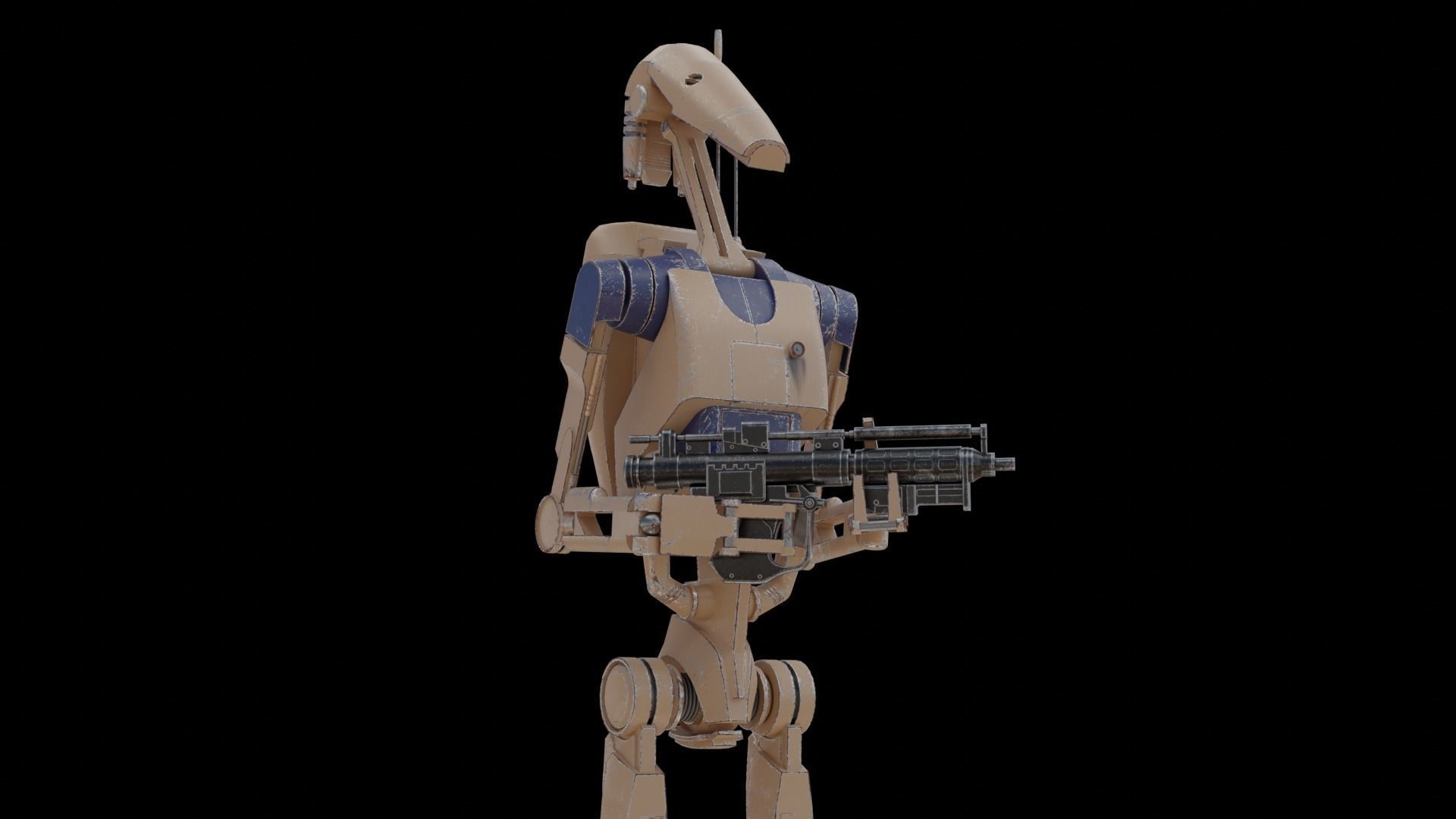 3D model B1 Battle Droid VR / AR / low-poly | CGTrader