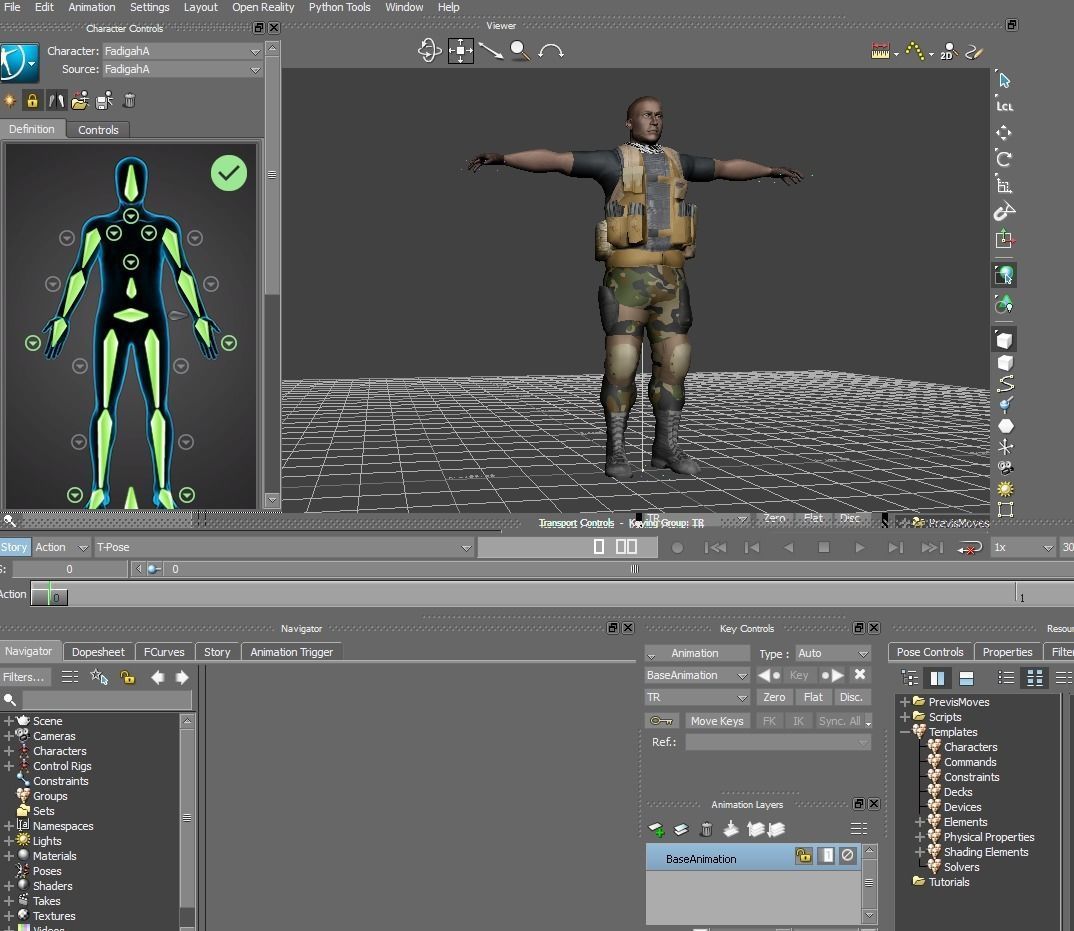 Action Animation Pack 3D model animated rigged | CGTrader