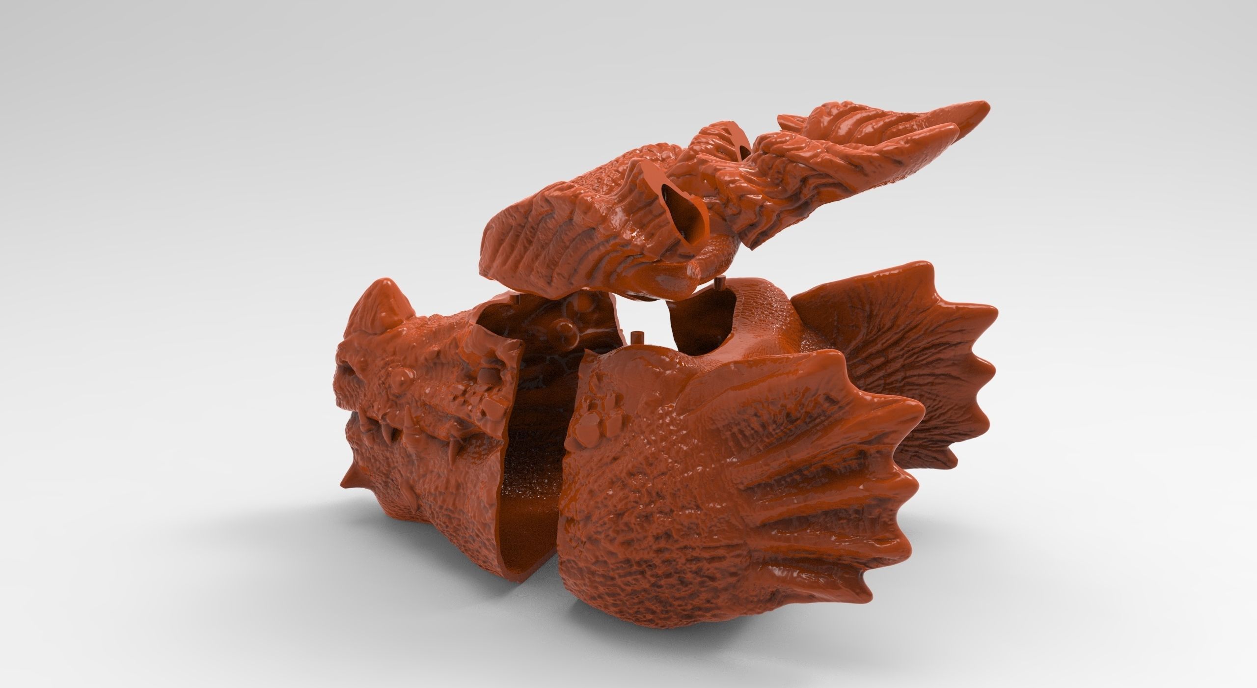 Not Themberchaud Dragon Popcorn Box Dungeons Dragons Dice Box 3D model ...