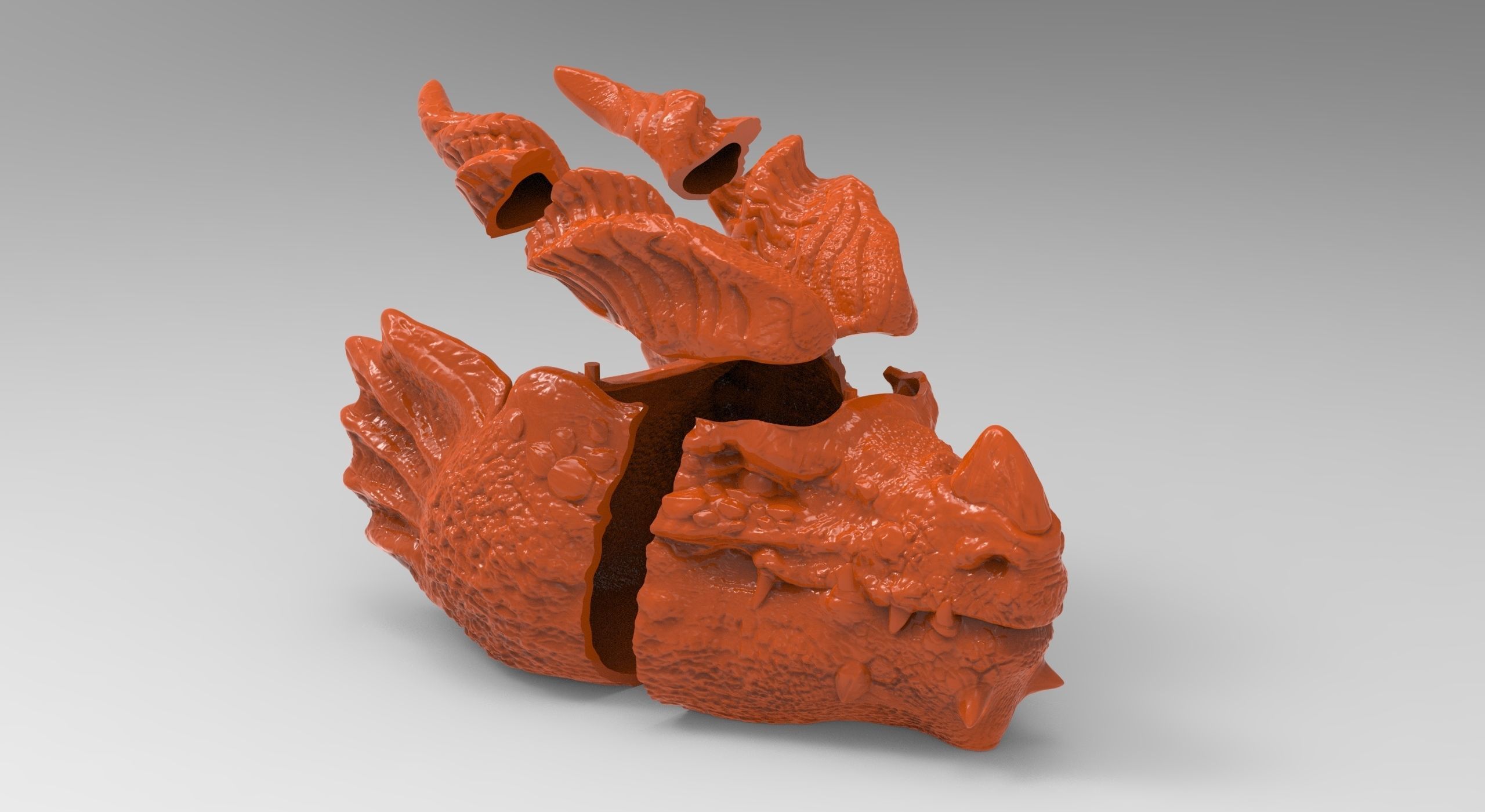 Not Themberchaud Dragon Popcorn Box Dungeons Dragons Dice Box 3D model ...