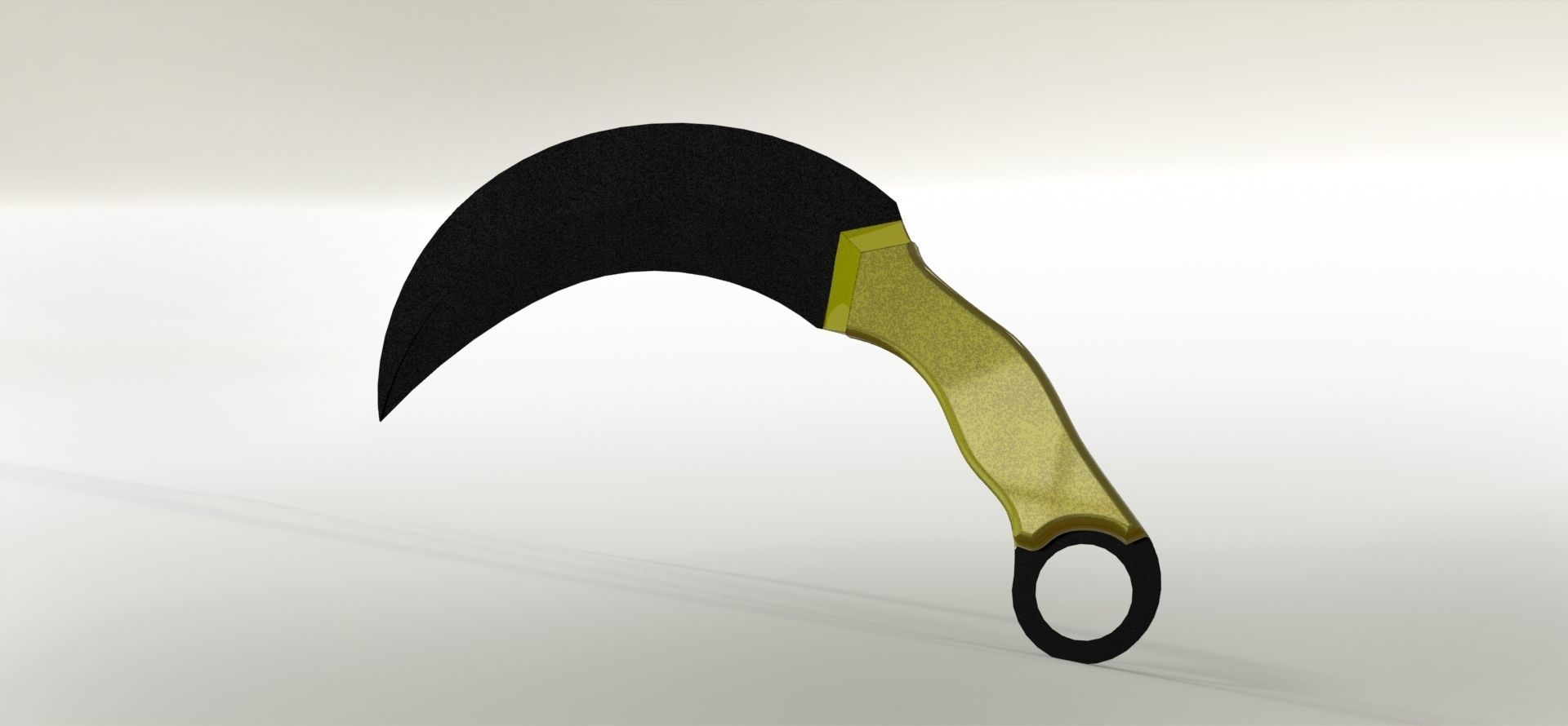 3D model Knife 3D Printable - stl obj step sldprt and more Low Poly VR / AR / low-poly | CGTrader