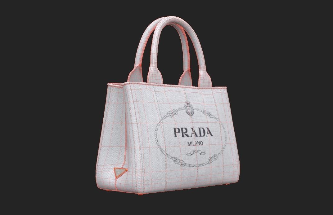 3D model handbag- Prada VR / AR / low-poly | CGTrader