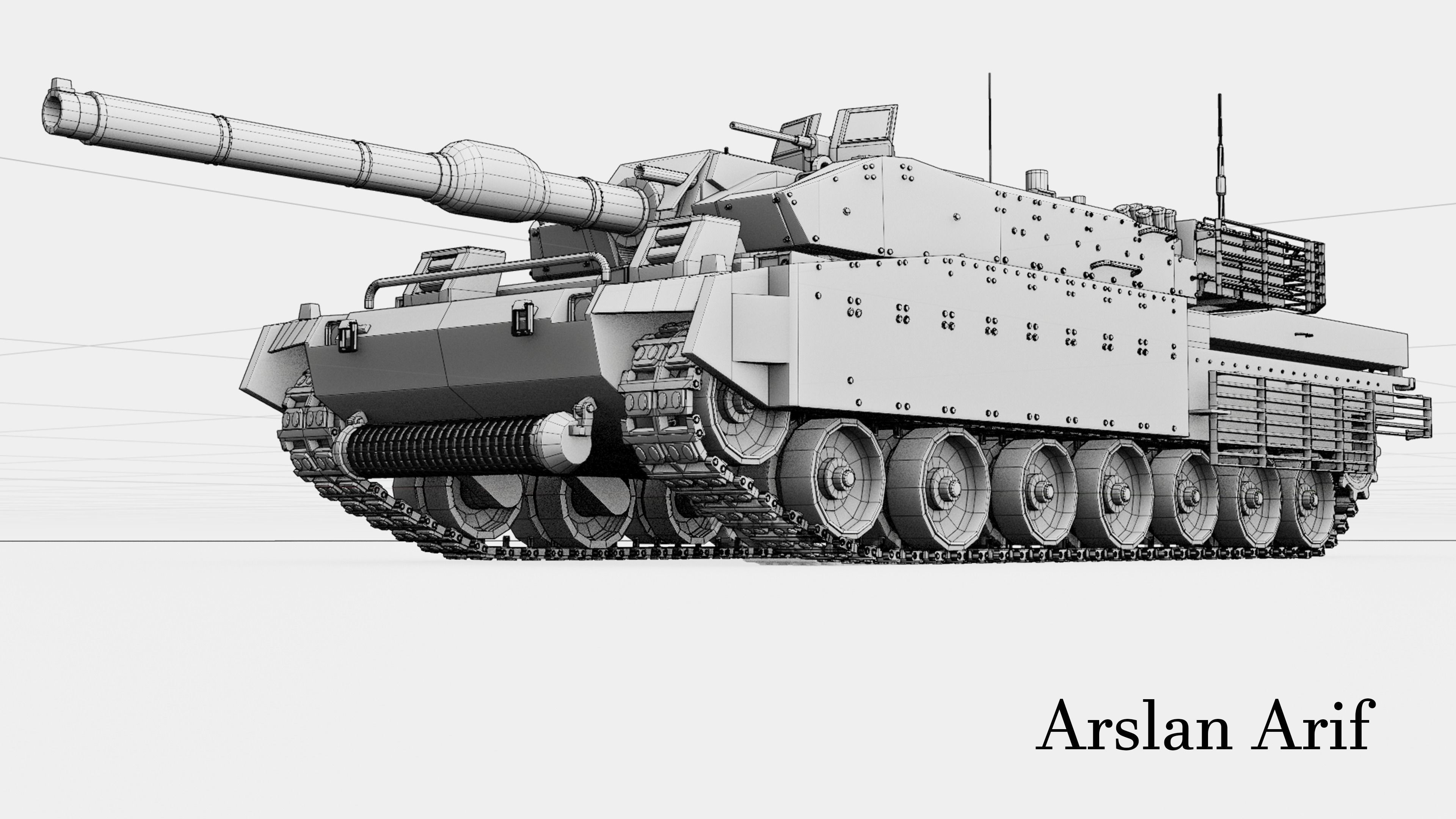 3D model Tank War Zone Machine Tank VR / AR / low-poly | CGTrader