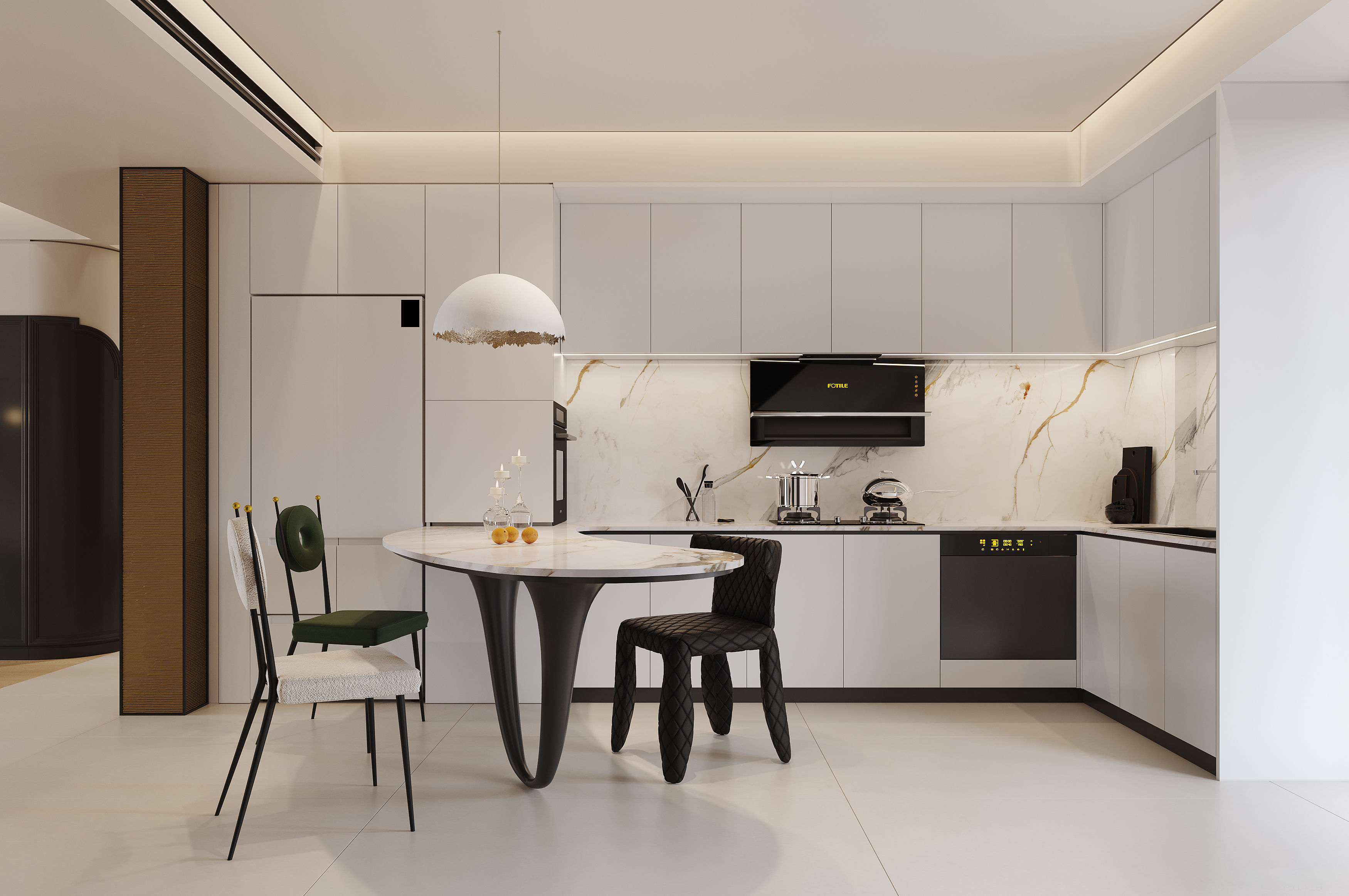 3D model of interior design for French style apartments 3D model | CGTrader