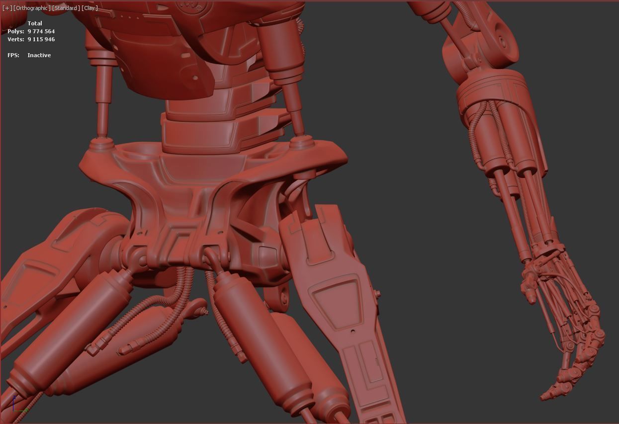 Terminator T-800 Endoskeleton Rekvizit T1 V2 3D model 3D printable ...