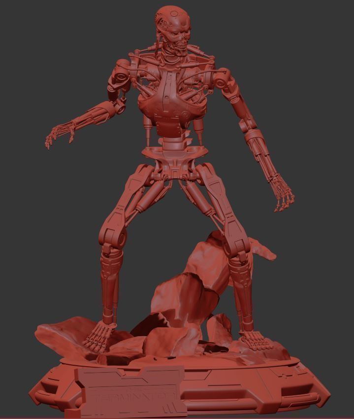 Terminator T-800 Endoskeleton Rekvizit T1 V2 3D model 3D printable ...