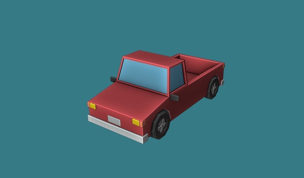 Simple cartoon car pack Style Craft free VR / AR / low-poly 3D model | CGTrader