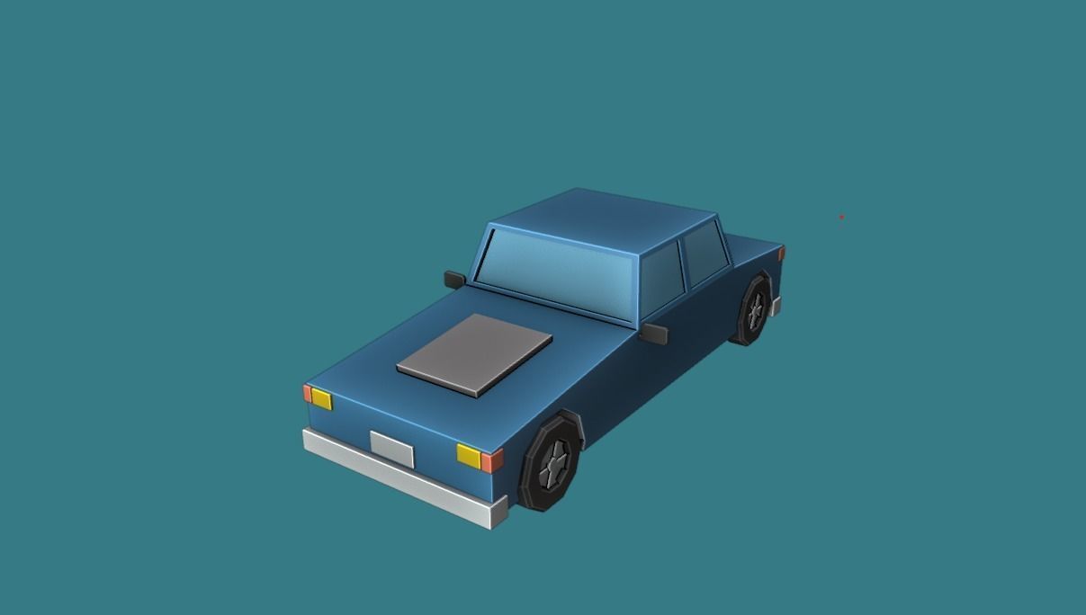 Simple cartoon car pack Style Craft free VR / AR / low-poly 3D model ...