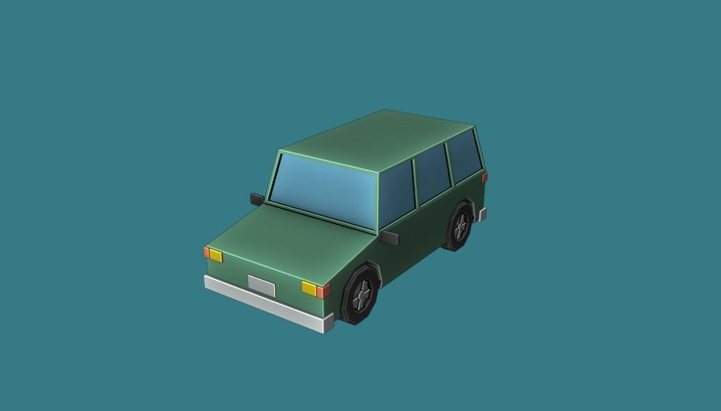 Simple cartoon car pack Style Craft free VR / AR / low-poly 3D model ...