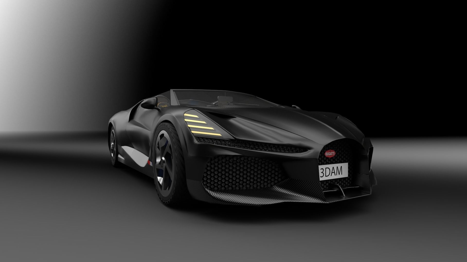3D model Bugatti W16 Mistral VR / AR / low-poly | CGTrader
