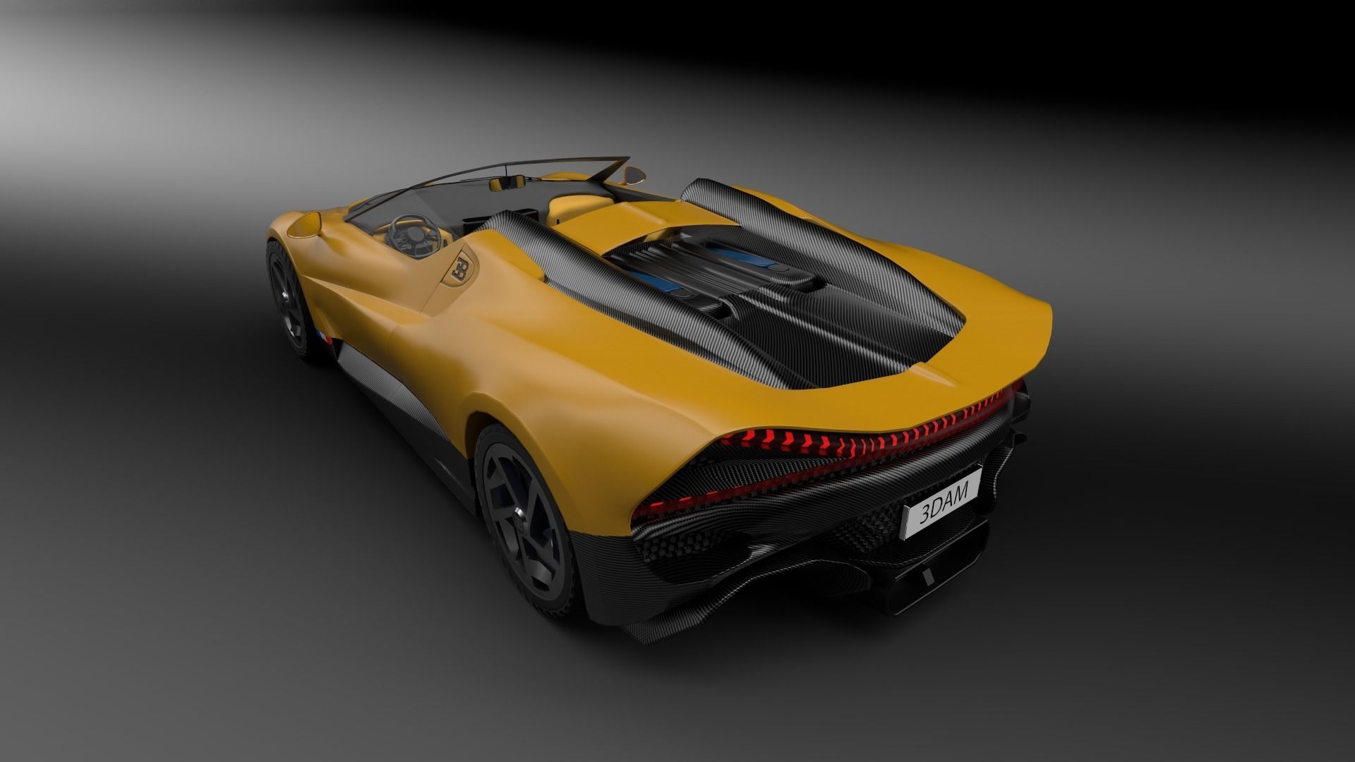 3D model Bugatti W16 Mistral VR / AR / low-poly | CGTrader