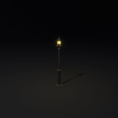 3D model Street lamp PBR low poly 3D model VR / AR / low-poly | CGTrader