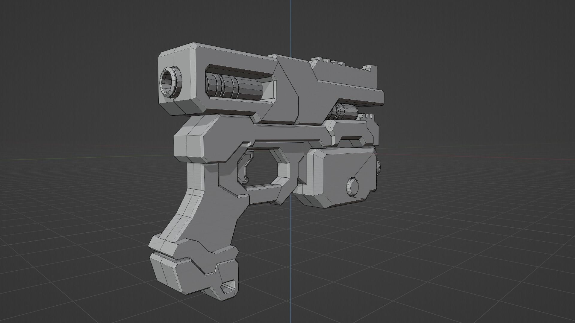 3D model Low-poly Science fiction pistol VR / AR / low-poly | CGTrader