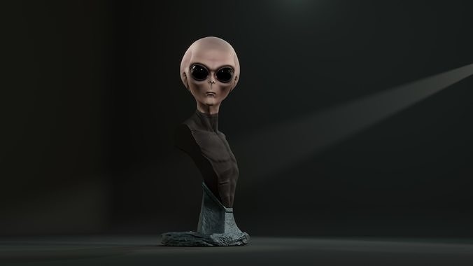 alien grey 3D model | CGTrader